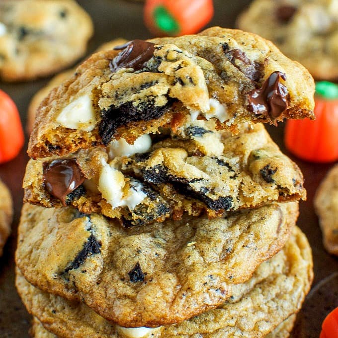Pumpkin Spice Oreo Chocolate Chip Cookies - Back for Seconds