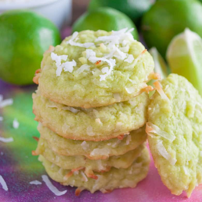 Coconut Lime Cookies - Back for Seconds